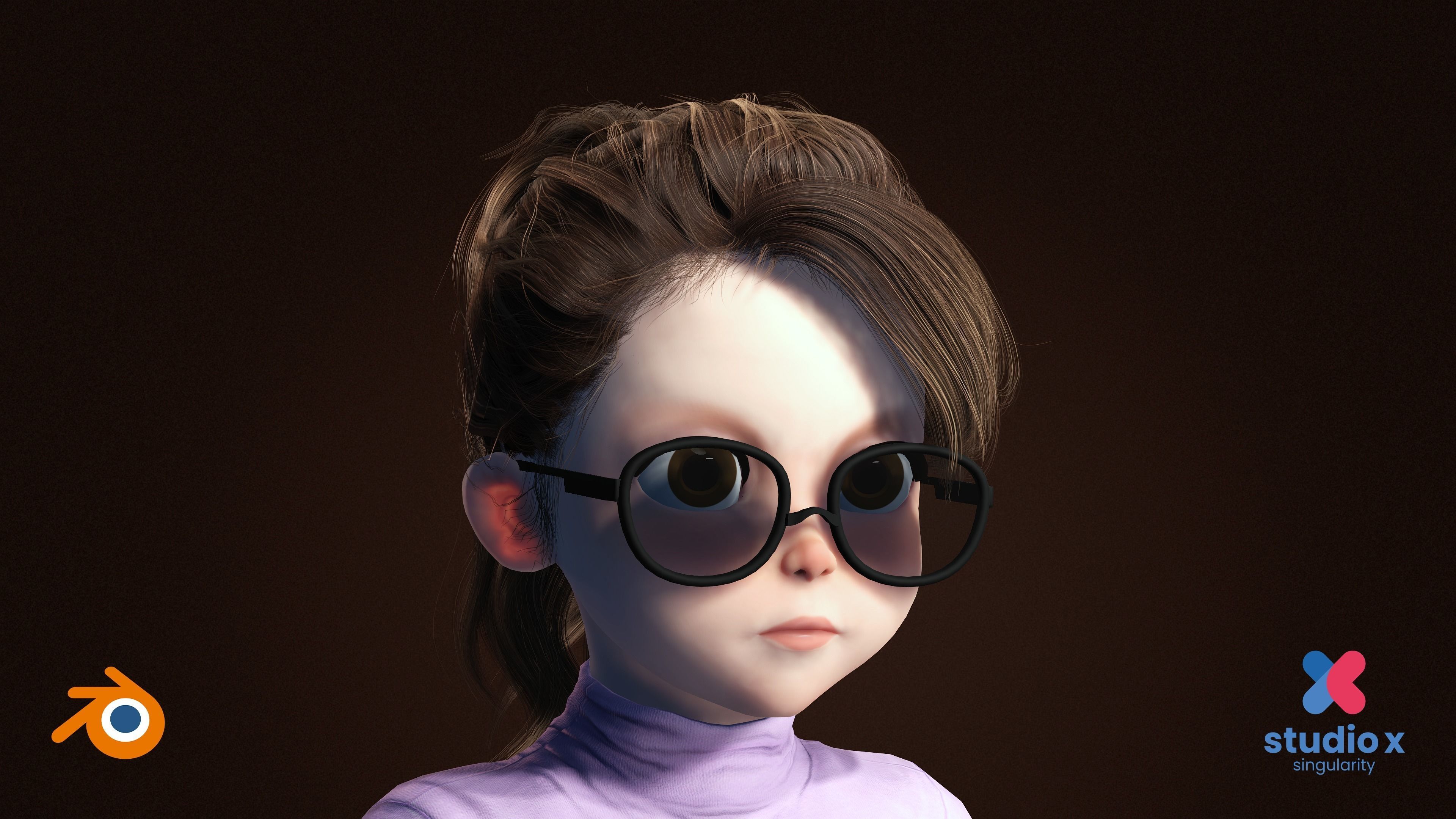 3D model Stylized Female 3D Character VR / AR / low-poly | CGTrader