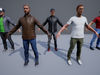 3D model Regular Male Civilian Character UE pack VR / AR / low-poly ...
