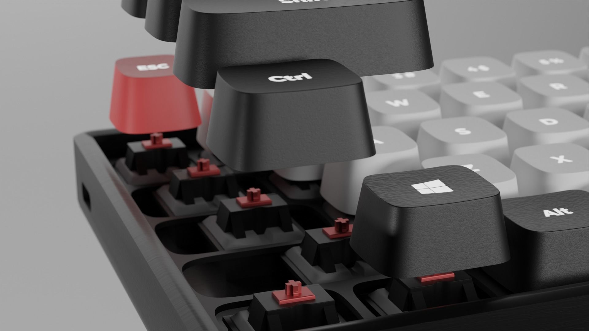3D Mechanical Standard Keyboard Model 3D model | CGTrader