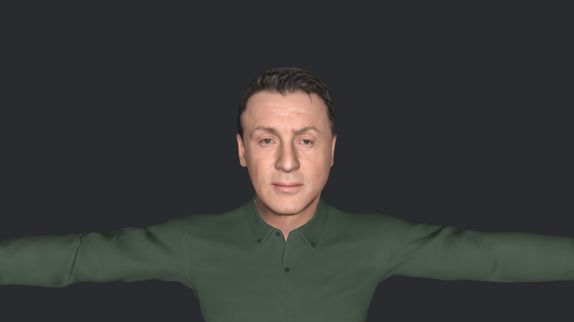 Sylvester Stallone Hyper Realistic Full Body Rigged Character 3D model ...