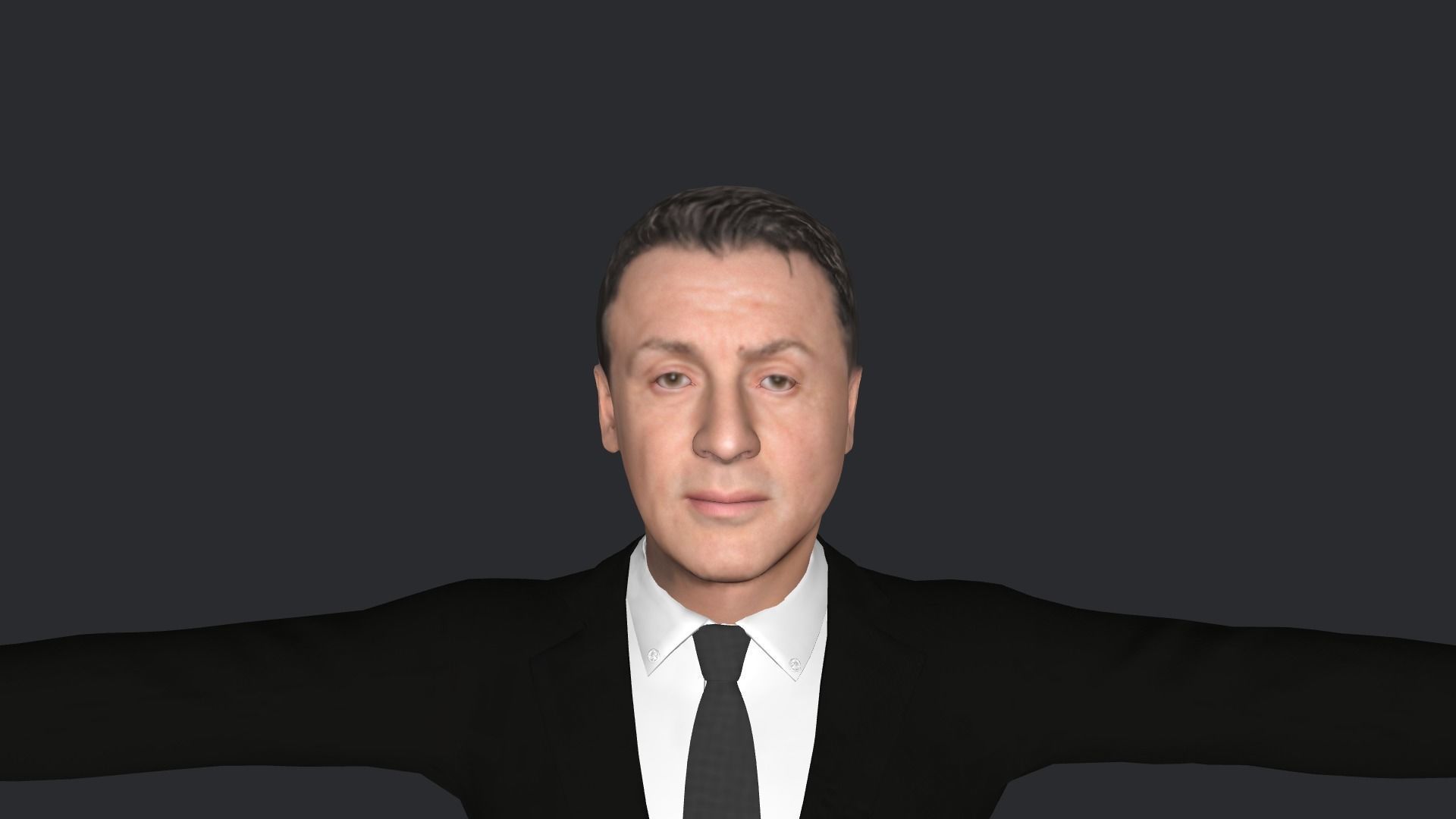 Sylvester Stallone Hyper Realistic Full Body Rigged Character 3D model ...