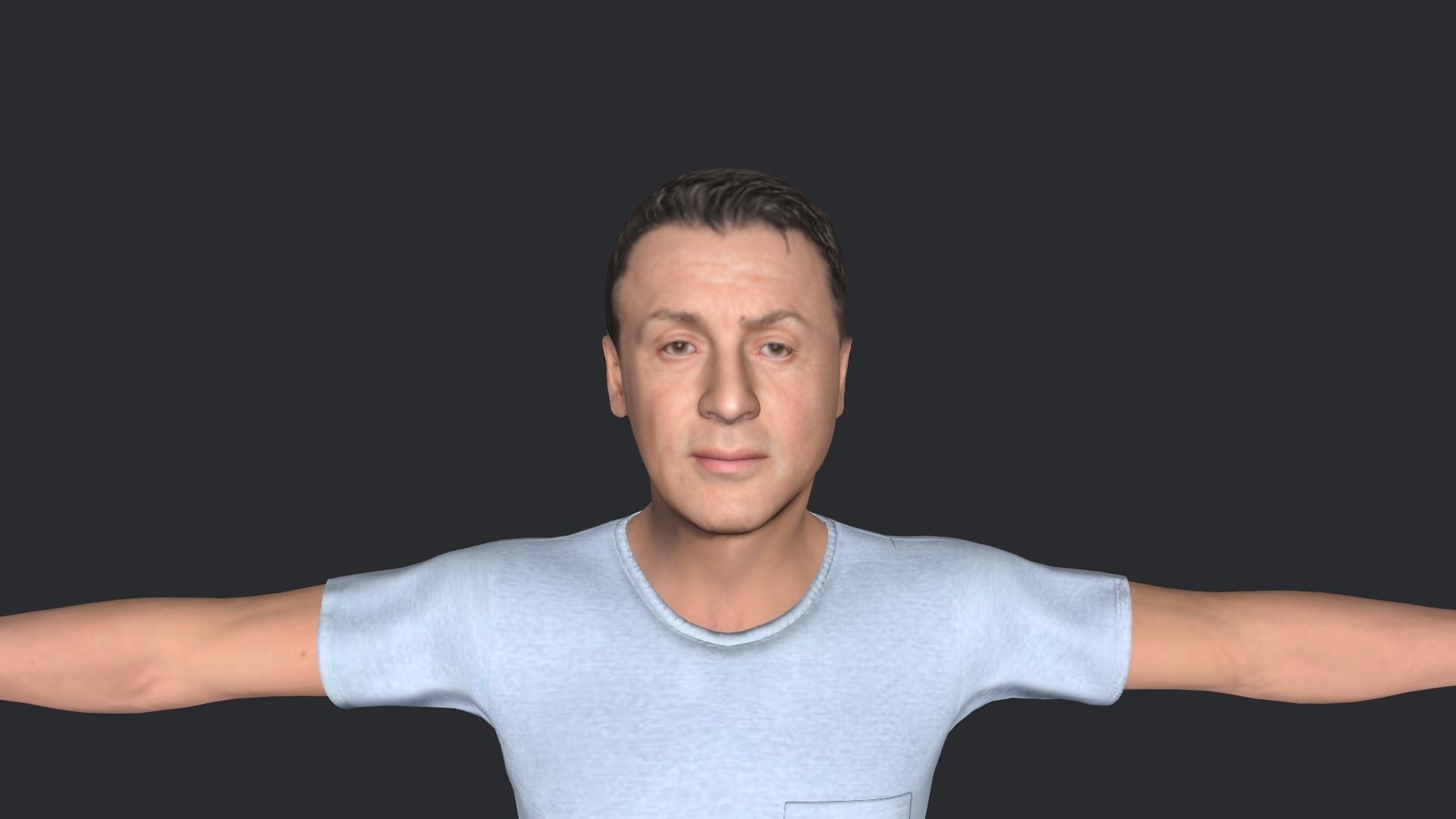 Sylvester Stallone Hyper Realistic Full Body Rigged Character 3D model ...