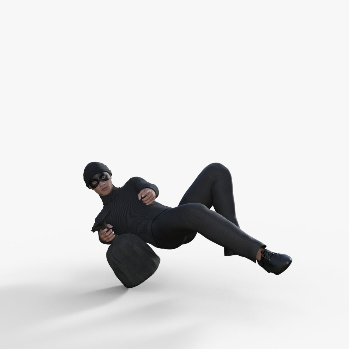 Realistic Thief 3D model rigged | CGTrader