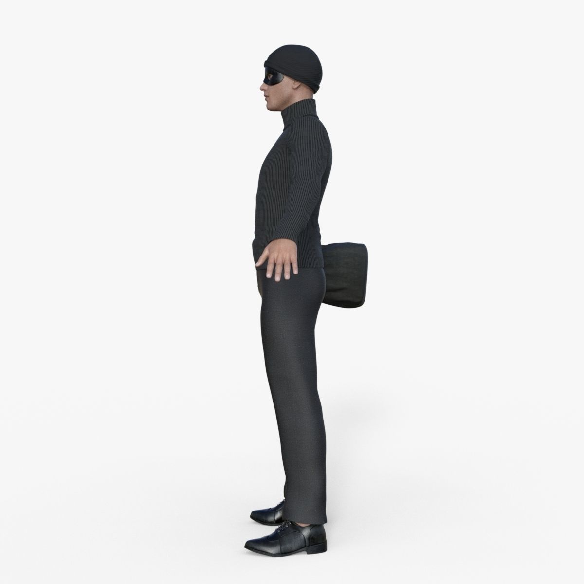 Realistic Thief 3D model rigged | CGTrader