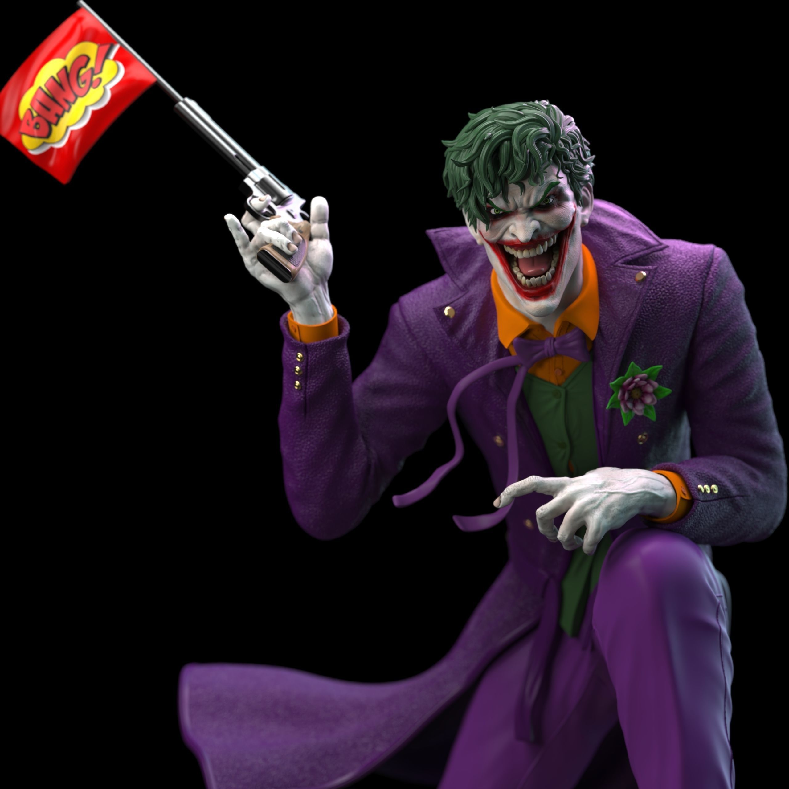 JOKER STL 3D model 3D printable | CGTrader