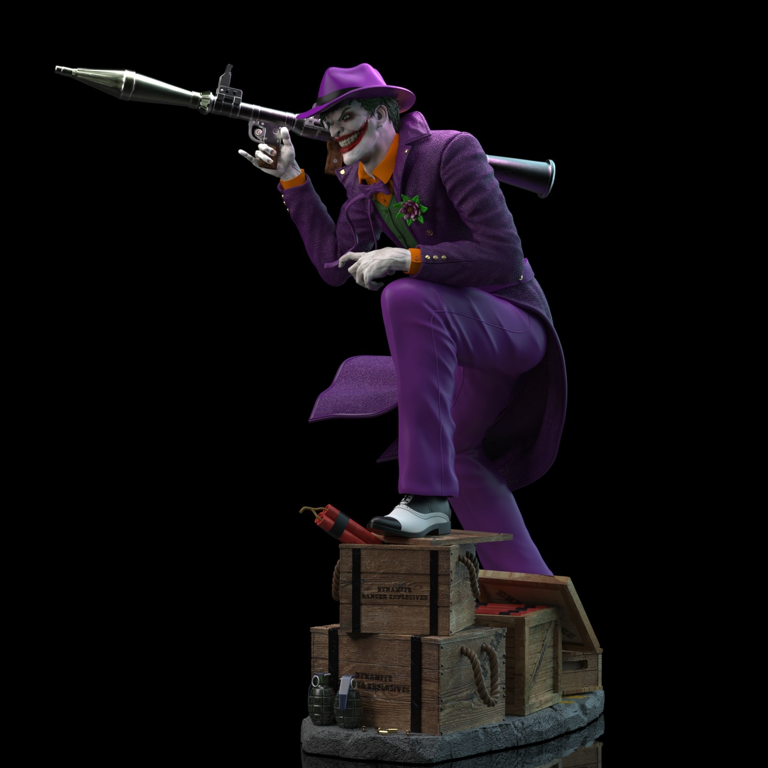 JOKER STL 3D model 3D printable | CGTrader