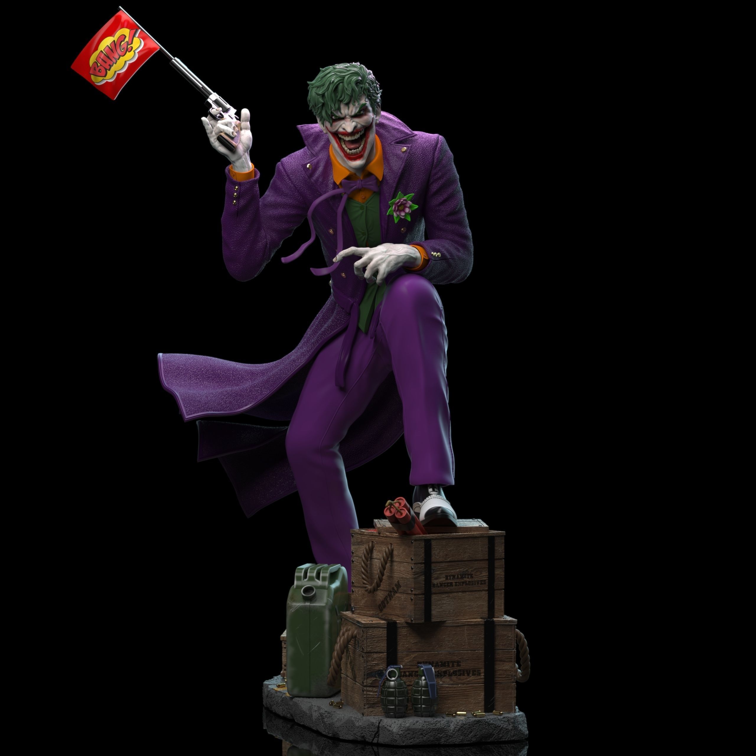 JOKER STL 3D model 3D printable | CGTrader