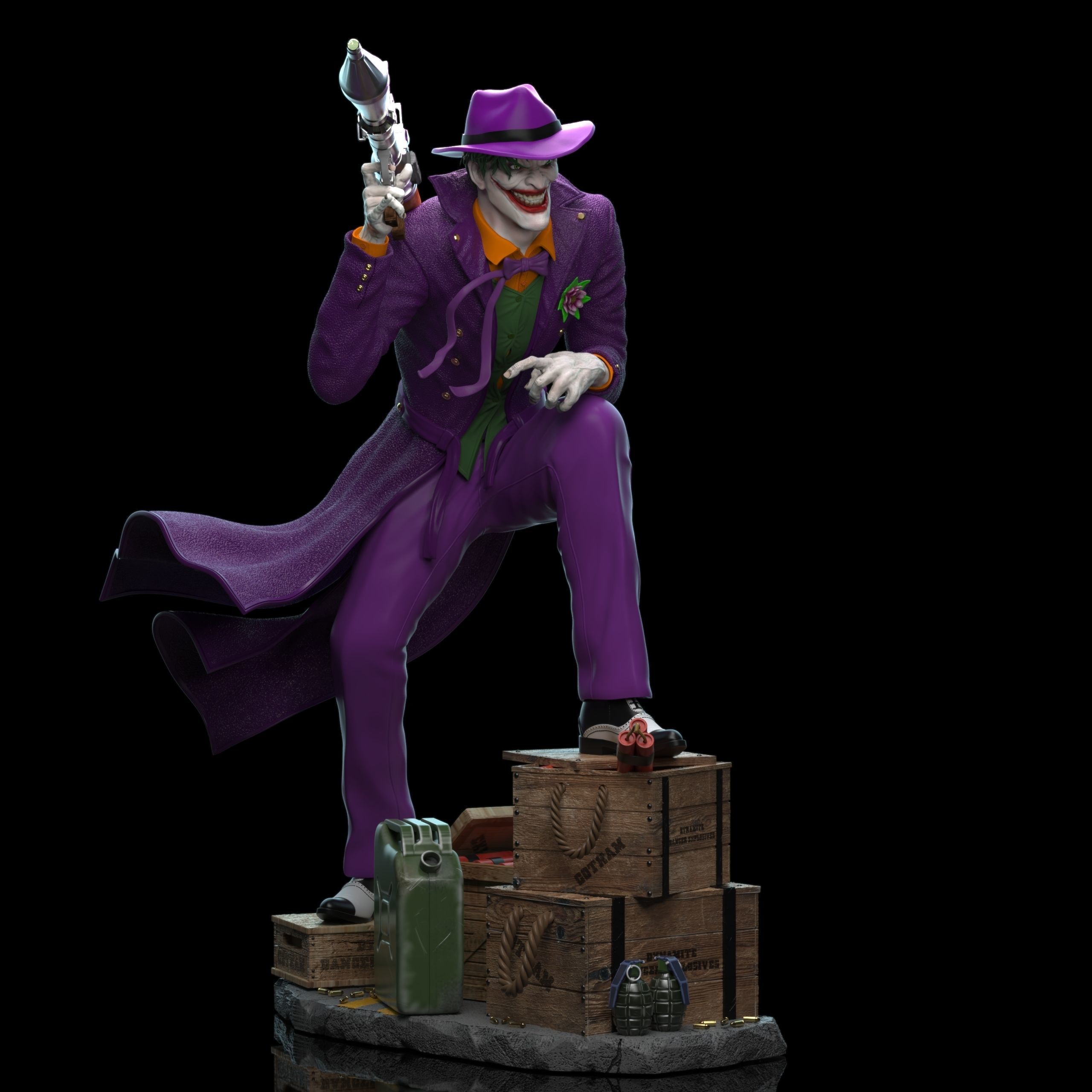 JOKER STL 3D model 3D printable | CGTrader
