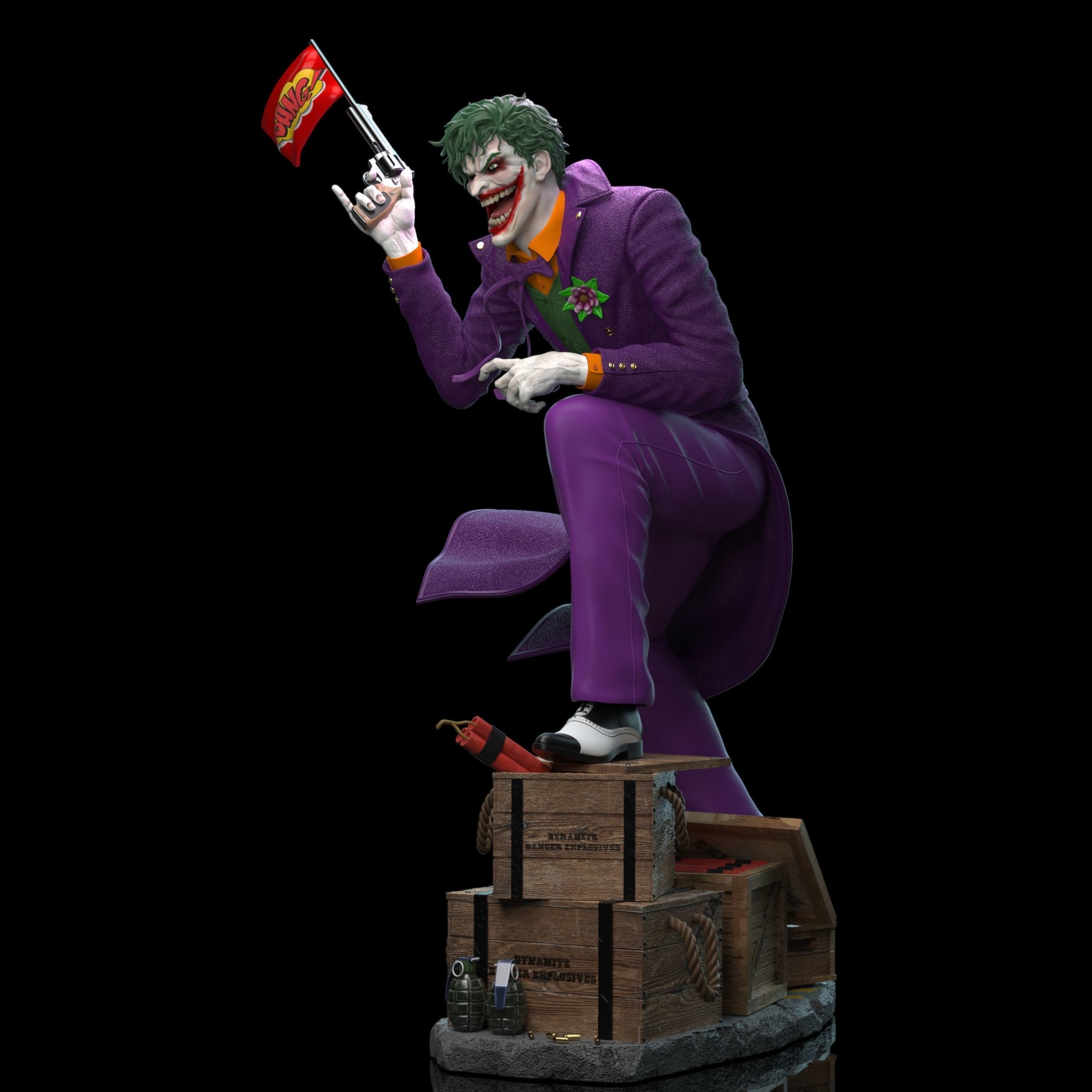JOKER STL 3D model 3D printable | CGTrader