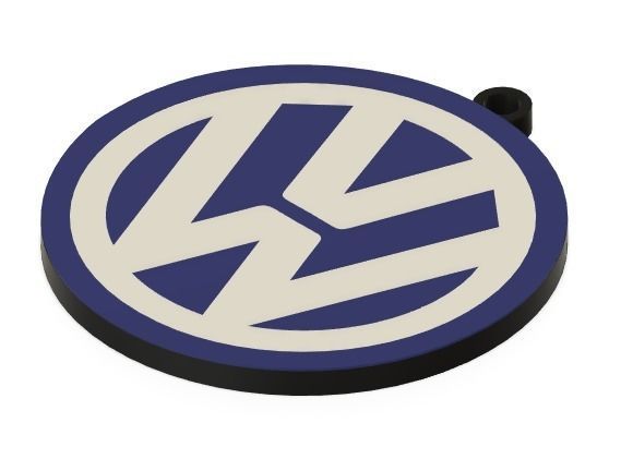 Keychain Volkswagen I 3D model 3D printable | CGTrader