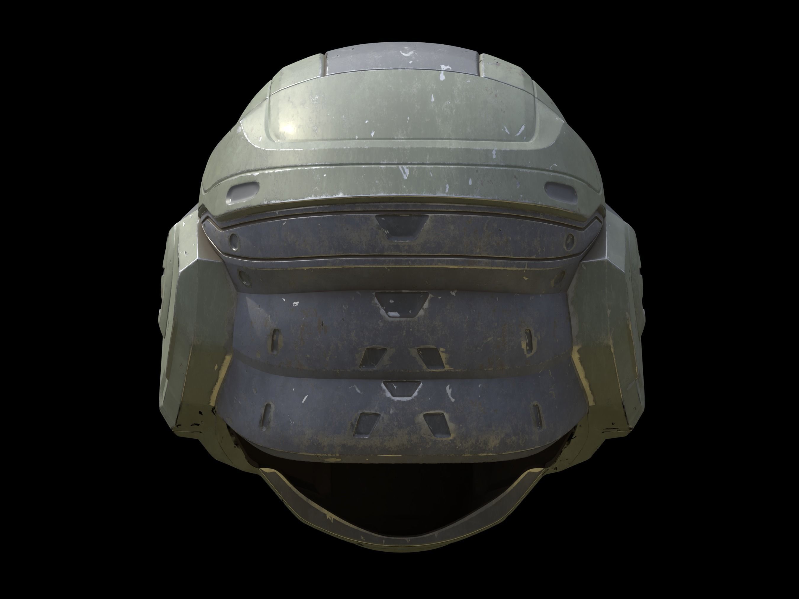 HALO MK V B helmet with attachments 3d print file 3D model 3D printable ...
