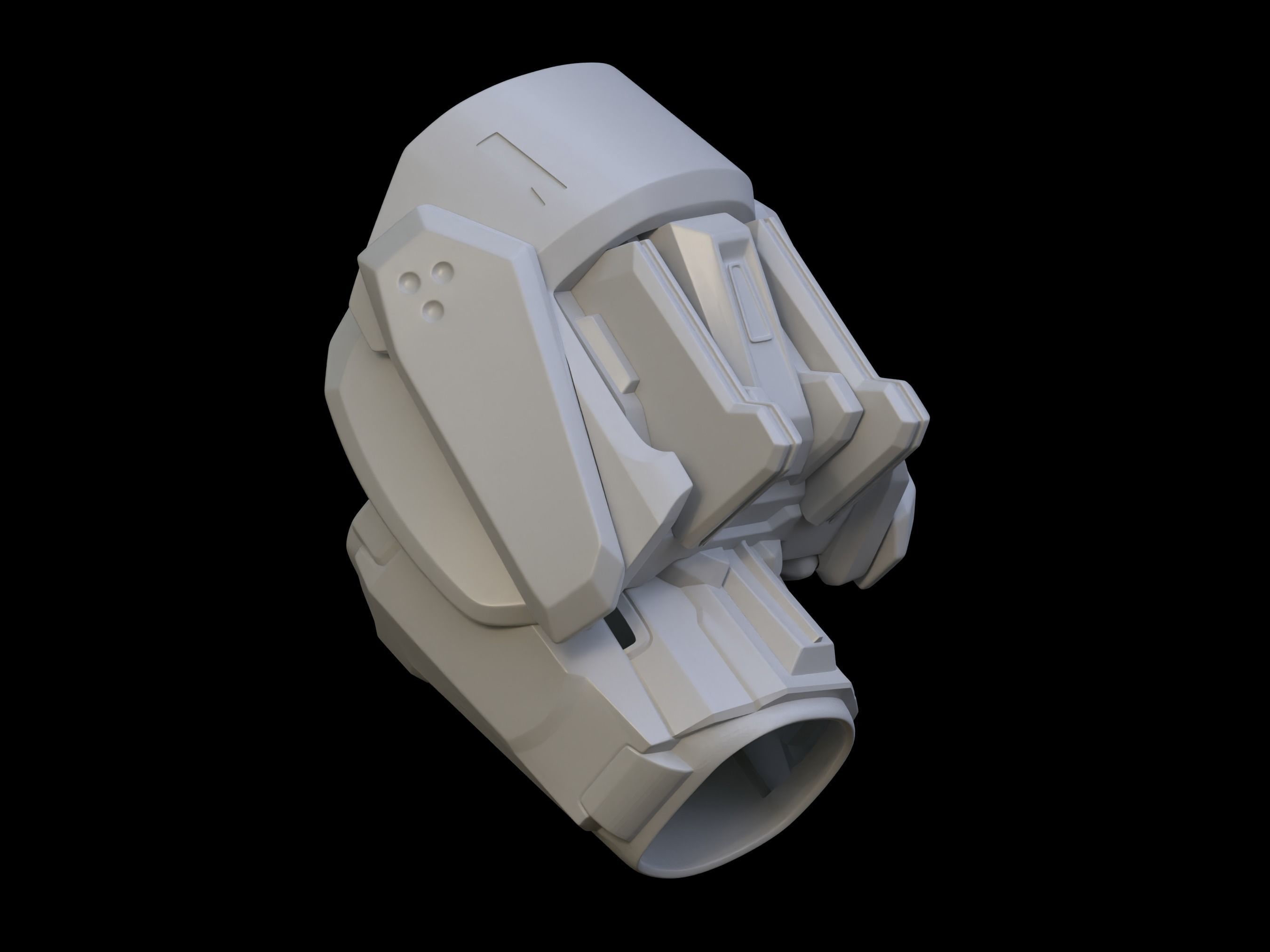 HALO MK V B EVA shoulder pad 3d print file 3D model 3D printable | CGTrader
