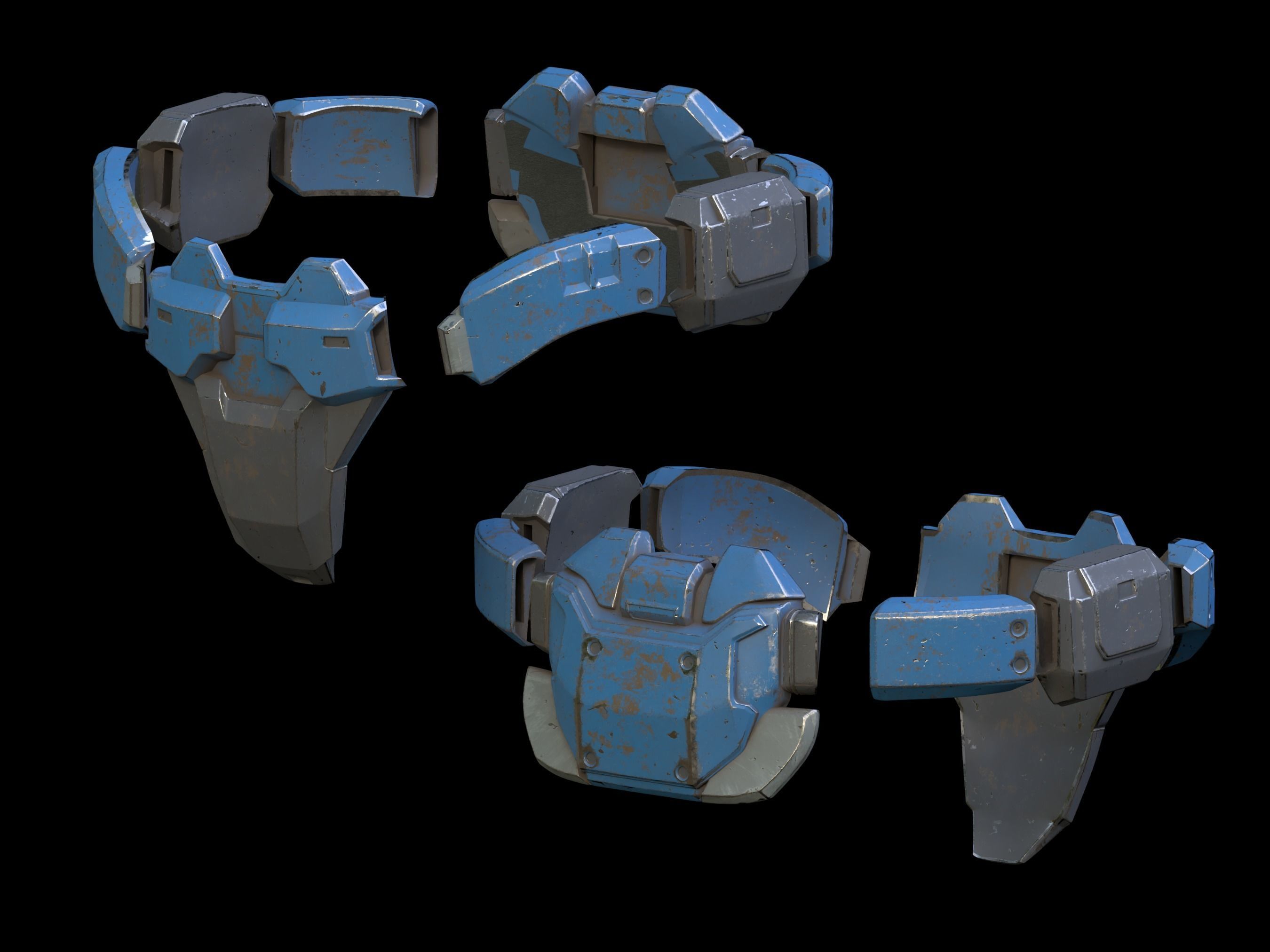 HALO MK V B armor 3d print files 3D model 3D printable | CGTrader
