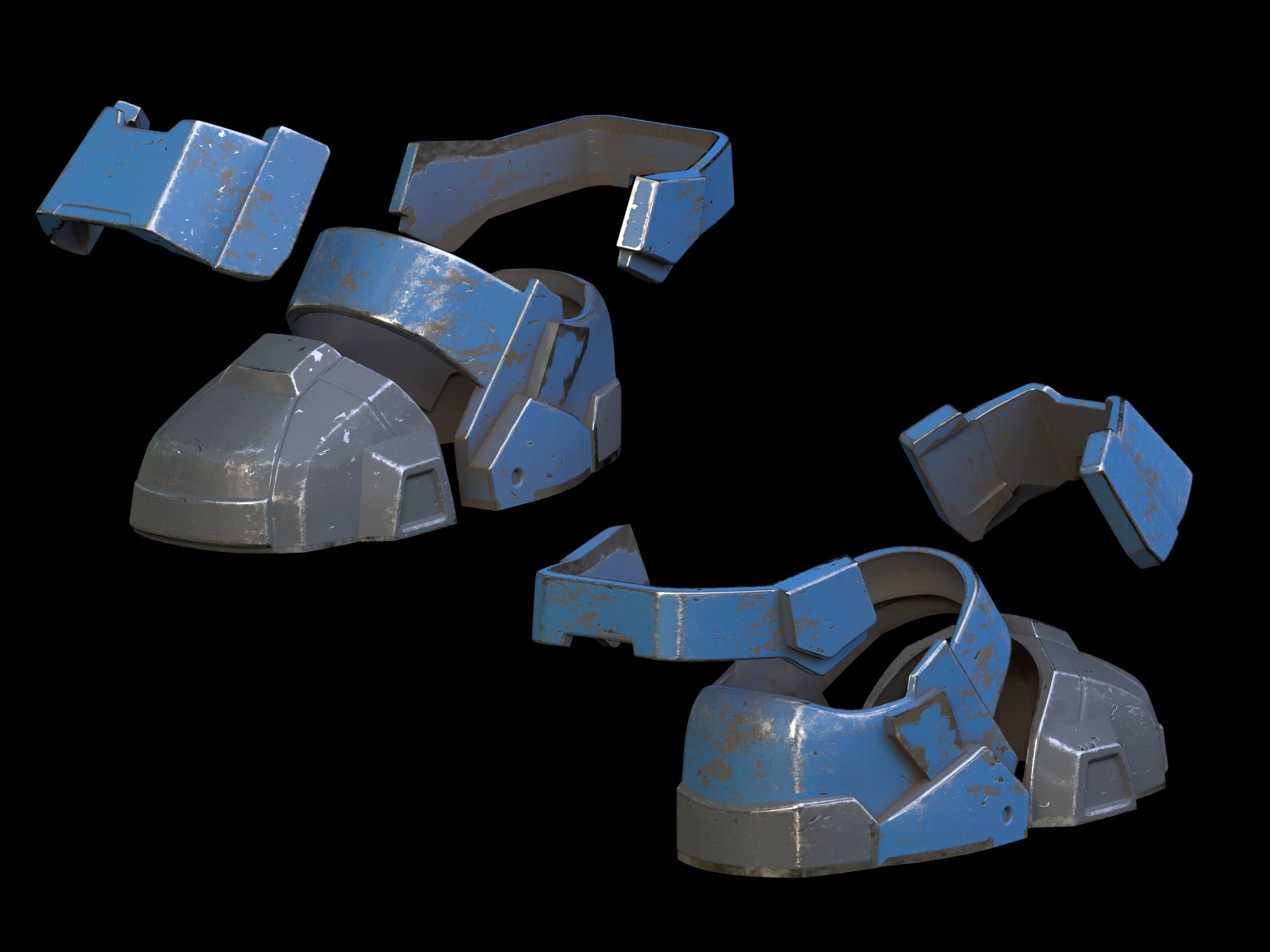 HALO MK V B armor 3d print files 3D model 3D printable | CGTrader