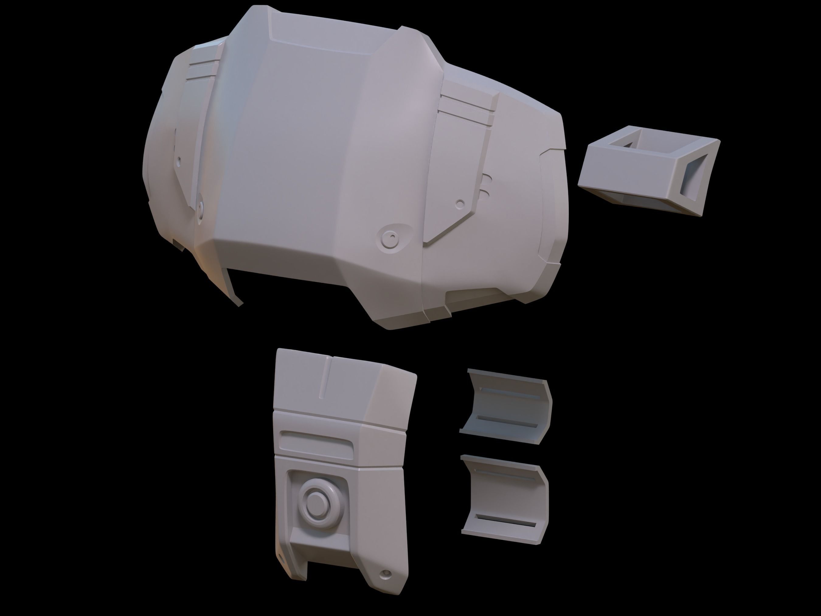 GEN 1 Marine Odst chest attachment 3d print file 3D model 3D printable ...