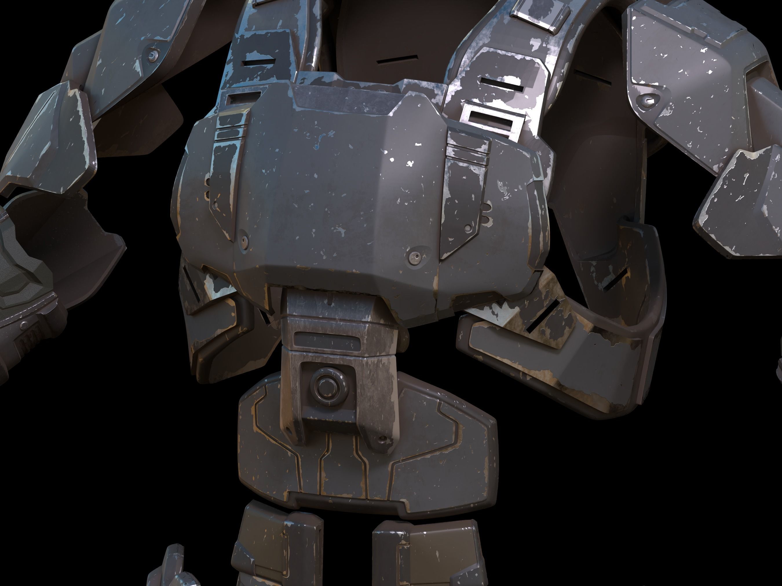 GEN 1 Marine Odst chest attachment 3d print file 3D model 3D printable ...