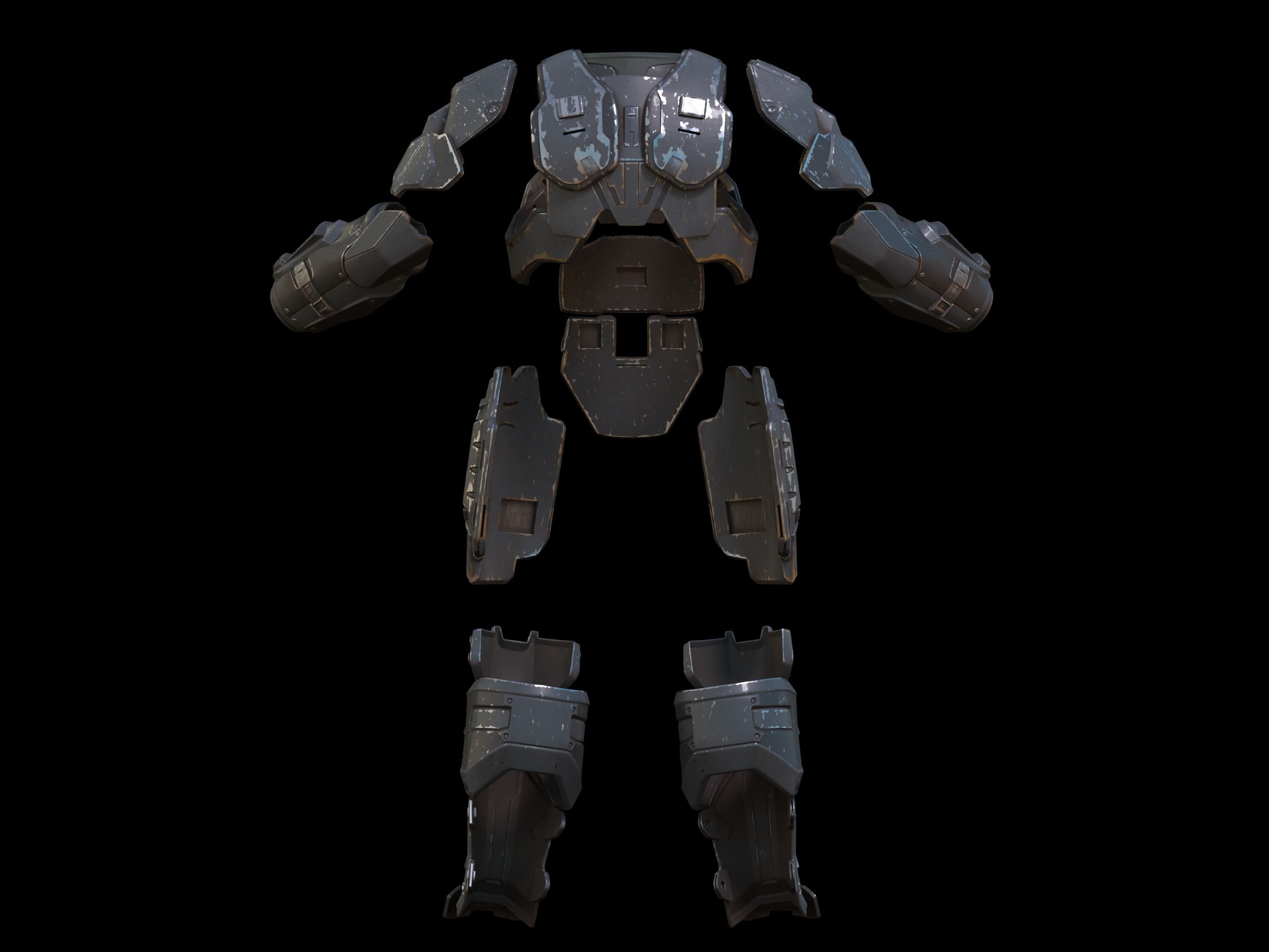 Gen 1 Odst Marine armor 3d print file 3D model 3D printable | CGTrader