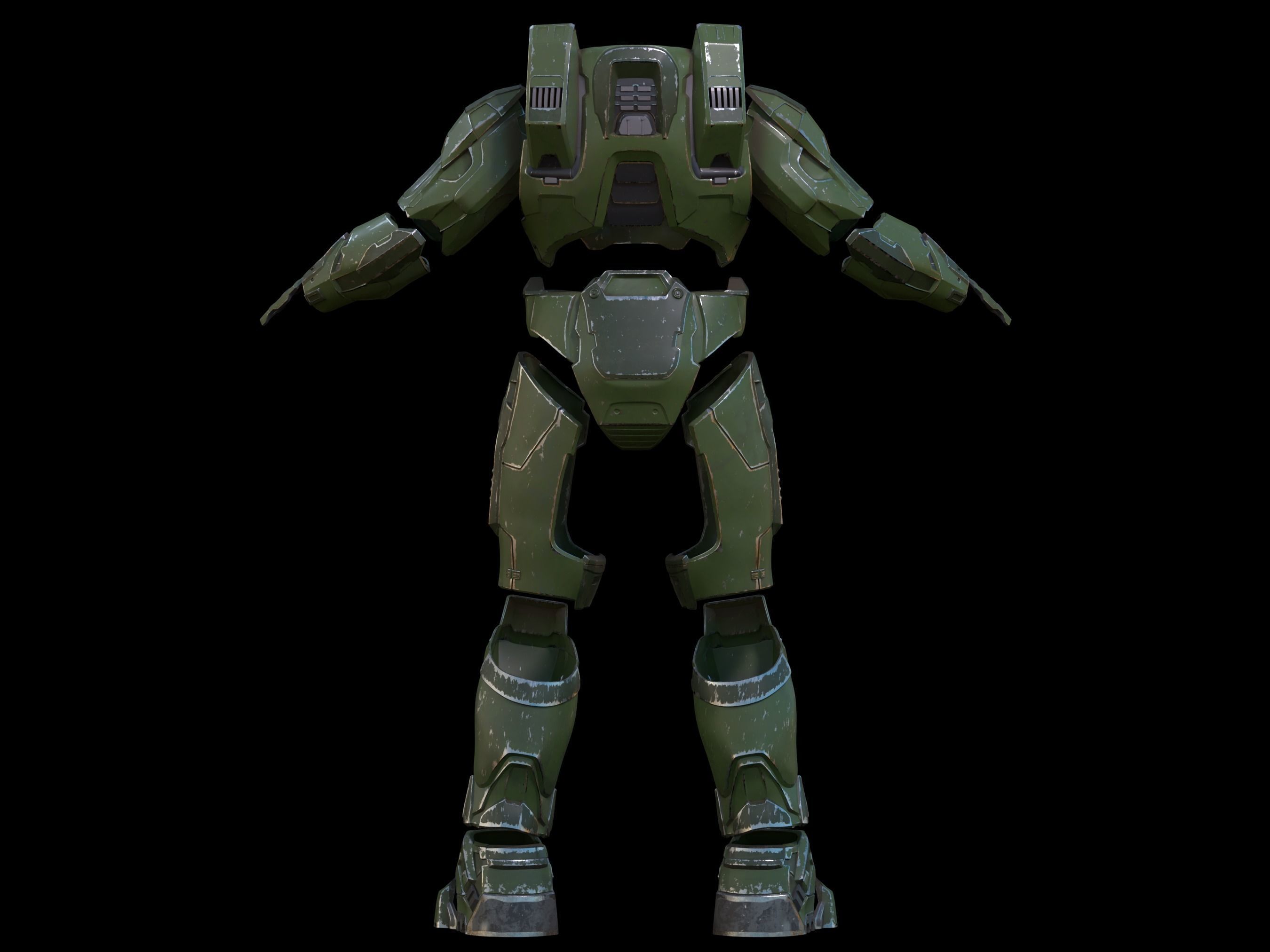 HALO Master Chief MK VI armor 3d print file 3D model 3D printable ...