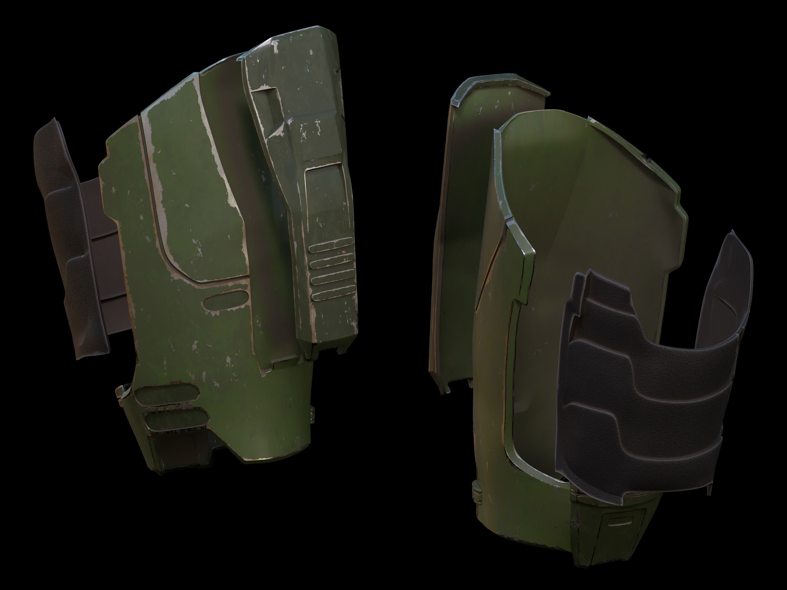 HALO Master Chief MK VI armor 3d print file 3D model 3D printable ...