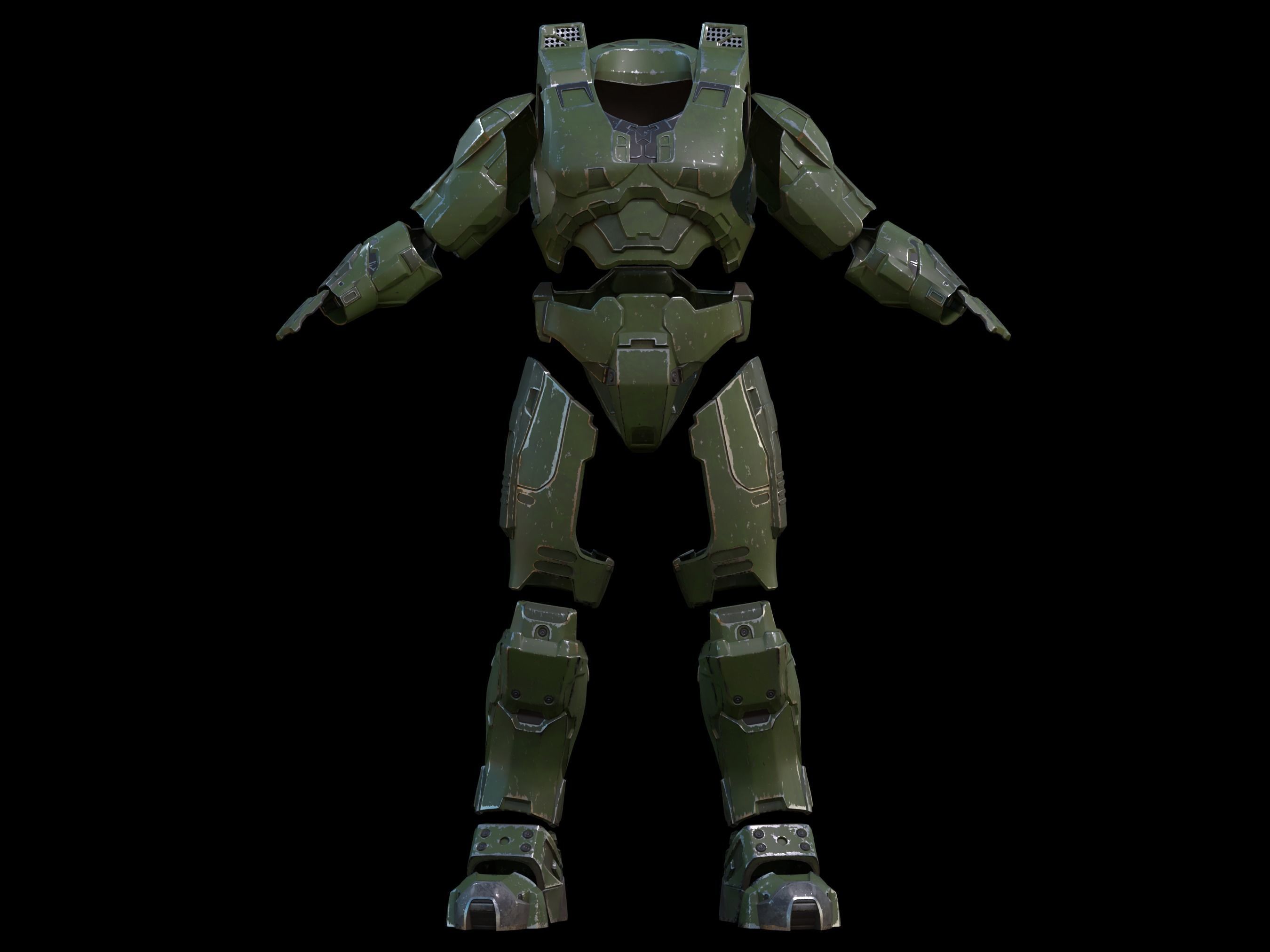 HALO Master Chief MK VI armor 3d print file 3D model 3D printable ...