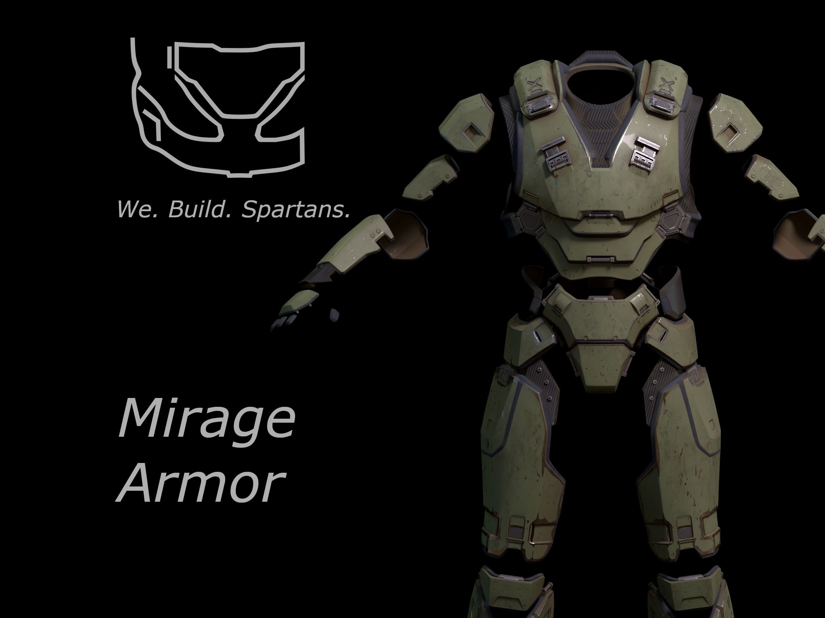 Halo Mirage Armor 3d Print File 3d Model 3d Printable Cgtrader