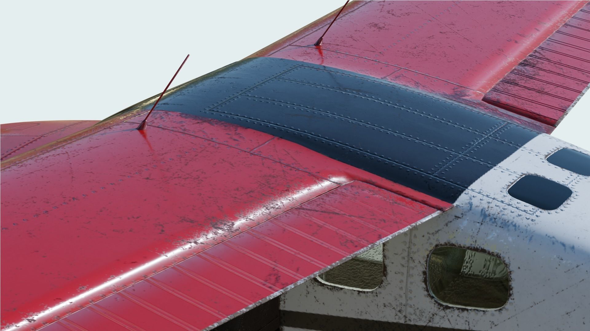 3D model Old Cessna 210 seaplane VR / AR / low-poly | CGTrader