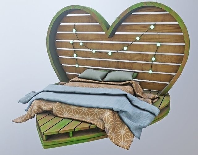 3D model Heart Bed VR / AR / low-poly | CGTrader