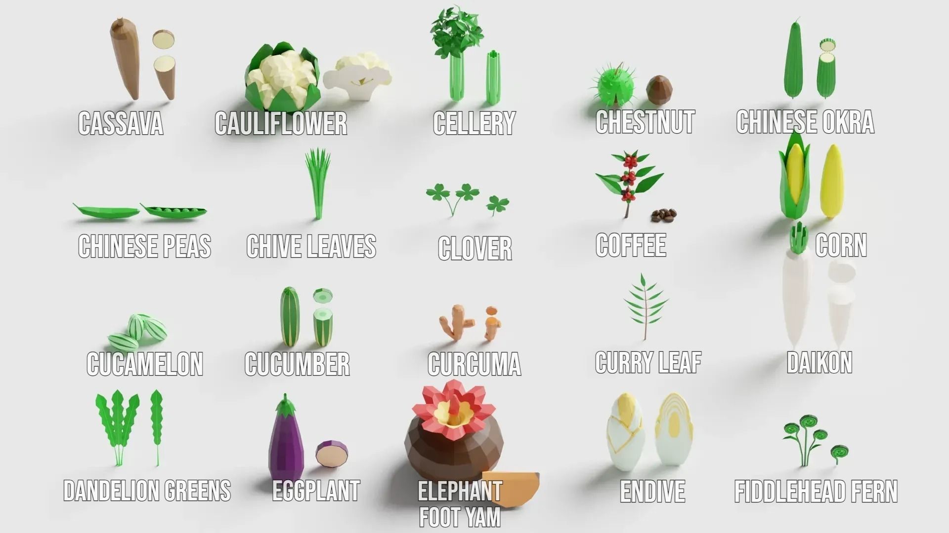 Ultimate Pack - Fruits And Vegetables Model Packs Collection VR / AR ...