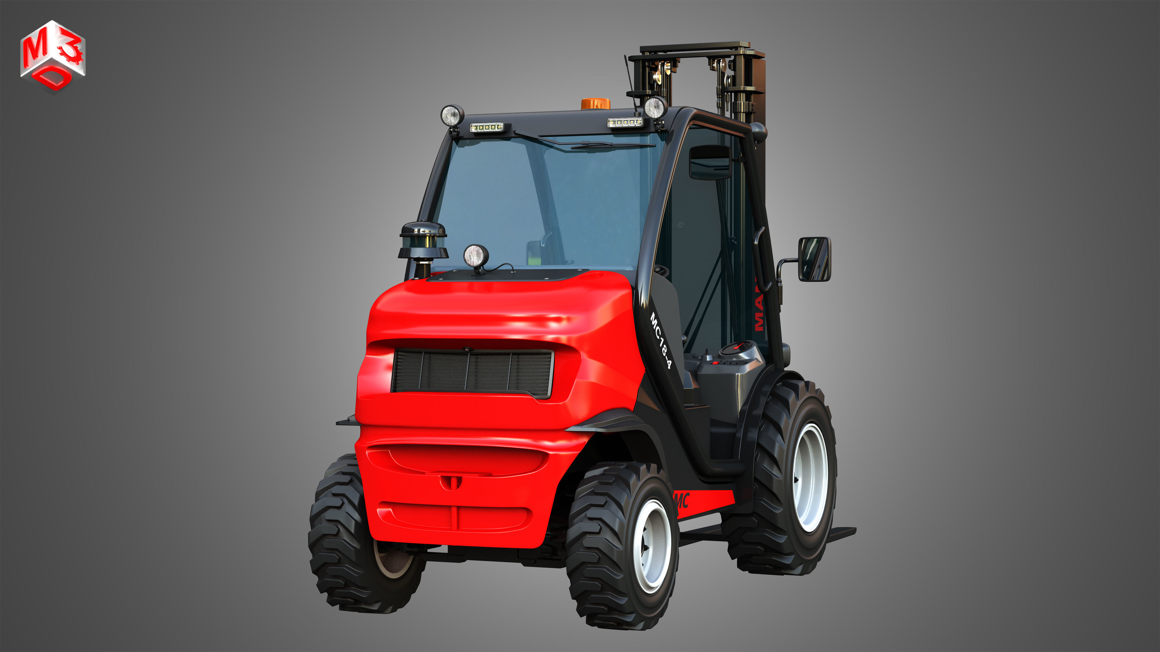 Manitou MC18-4 Forklift 3D model | CGTrader