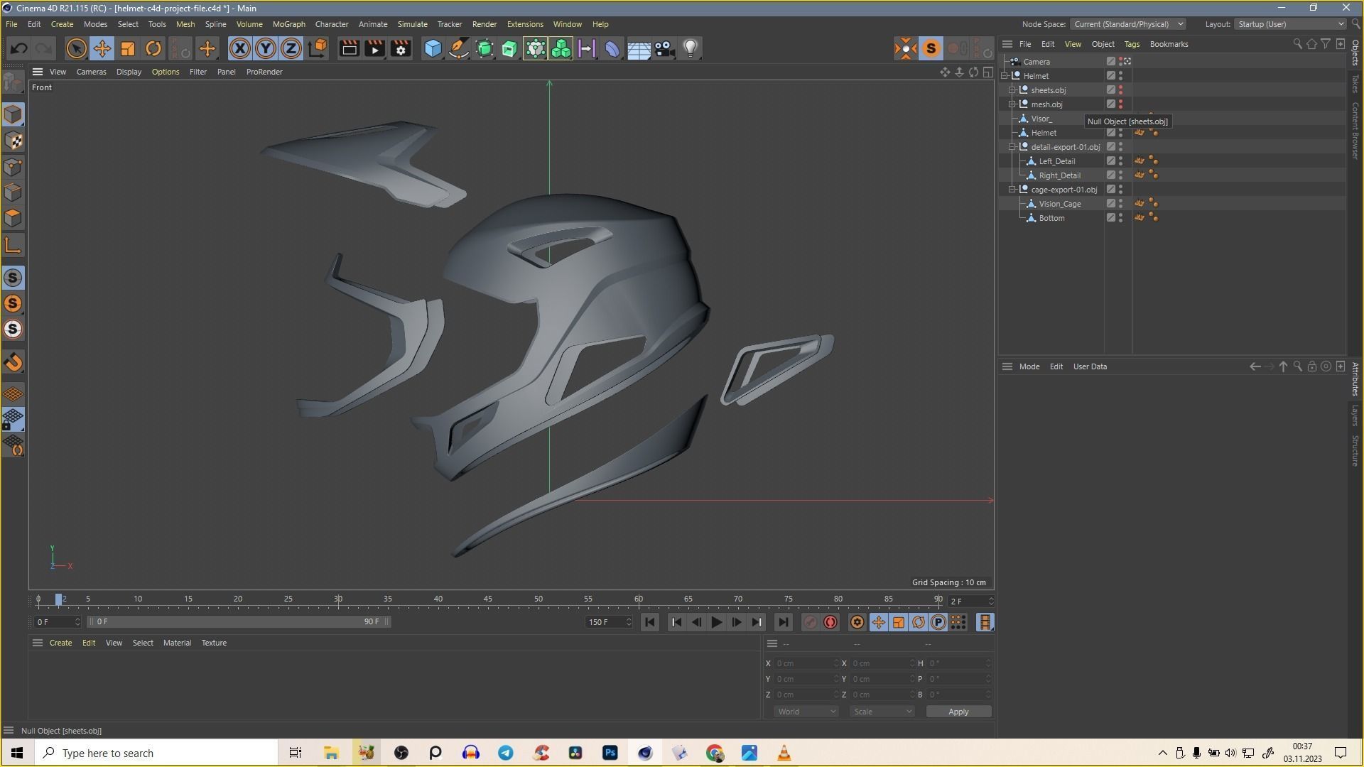 Full Face Motorcycle Bike Helmet Design 3D model | CGTrader