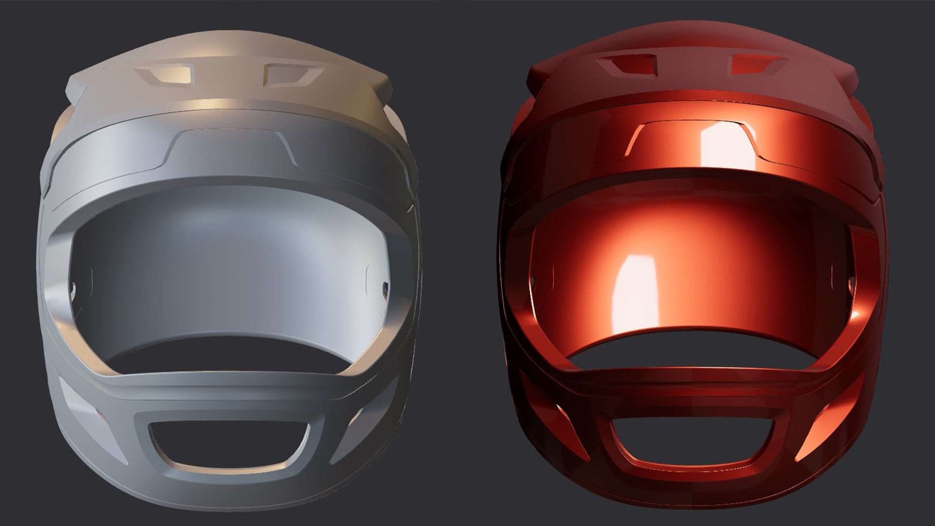 Full Face Motorcycle Bike Helmet Design 3D model | CGTrader