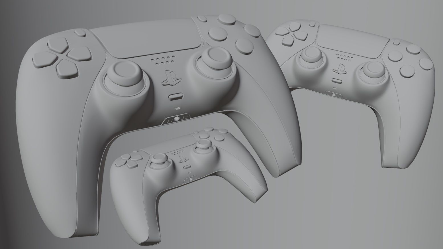 PlayStation 5 Controller and Scene 3D model | CGTrader