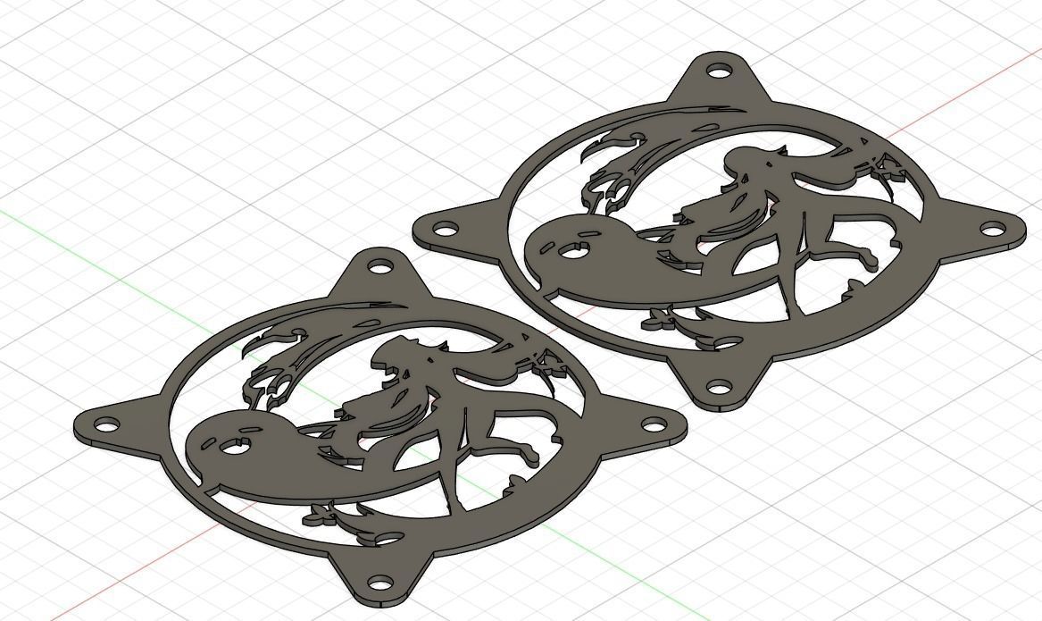 Genshin Impact HuTao PC fan cover 3D model 3D printable | CGTrader