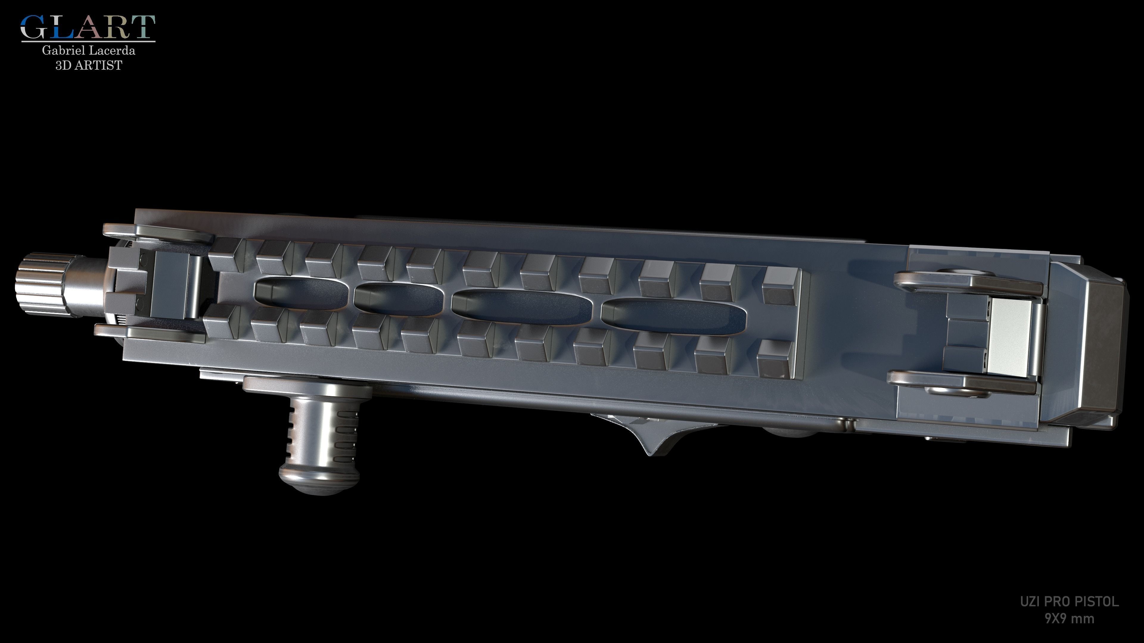 UZI PISTOL 9X9 mm 3D model | CGTrader