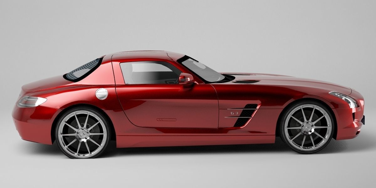 Mercedece benz sls AMG 3d model 3D model | CGTrader