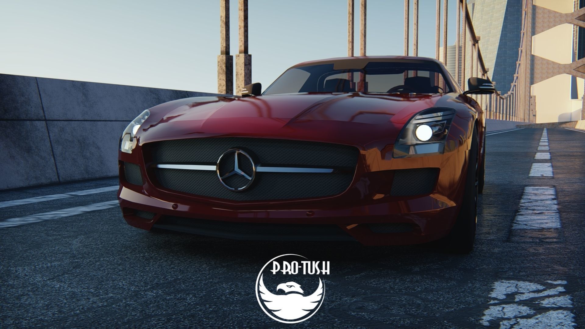 Mercedece benz sls AMG 3d model 3D model | CGTrader