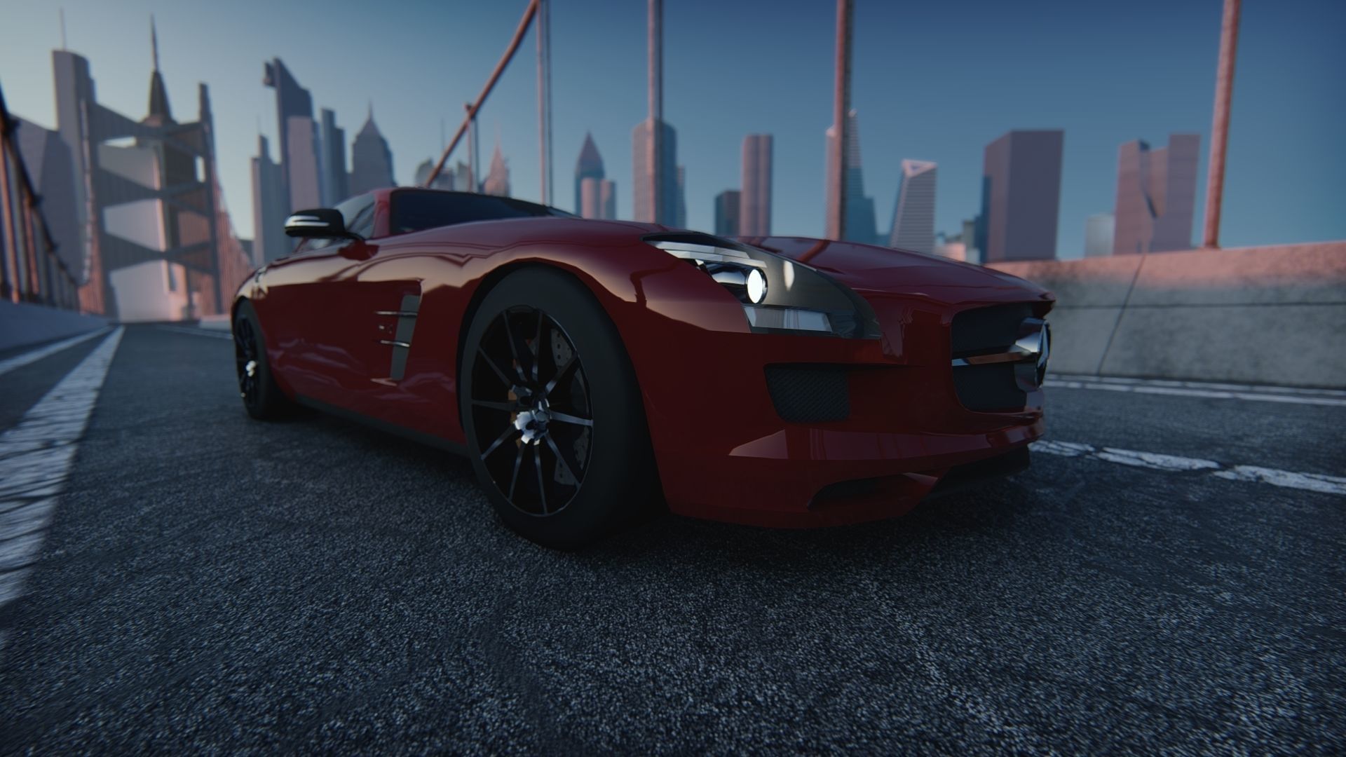 Mercedece benz sls AMG 3d model 3D model | CGTrader