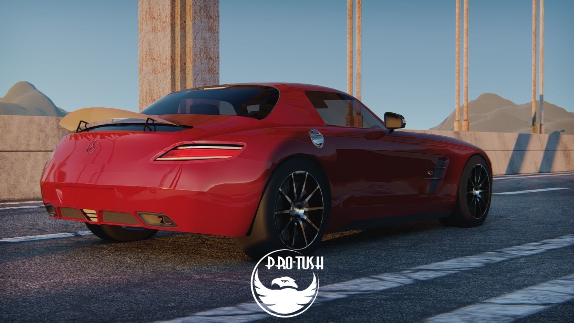 Mercedece benz sls AMG 3d model 3D model | CGTrader