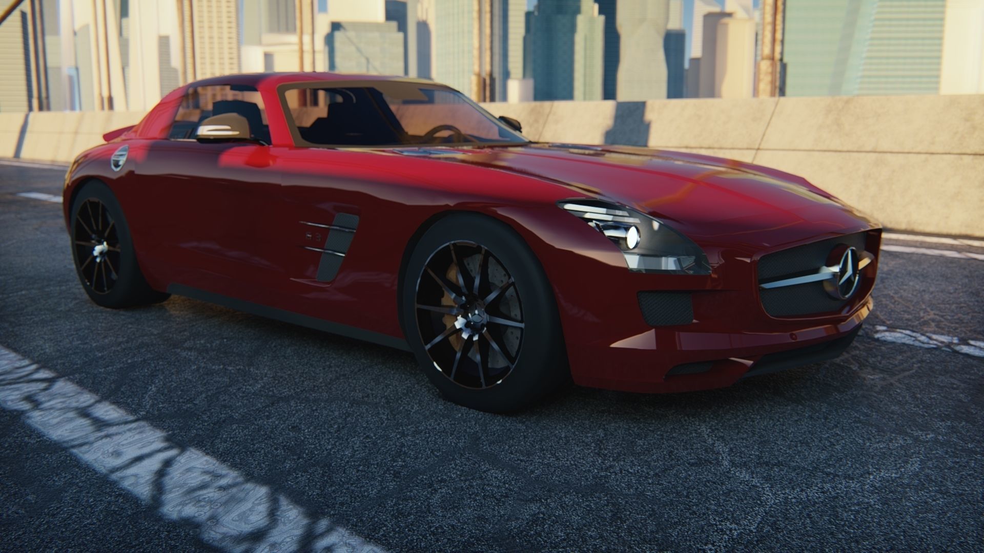 Mercedece benz sls AMG 3d model 3D model | CGTrader