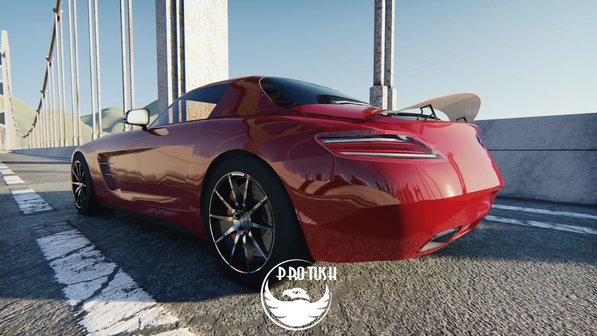 Mercedece benz sls AMG 3d model 3D model | CGTrader