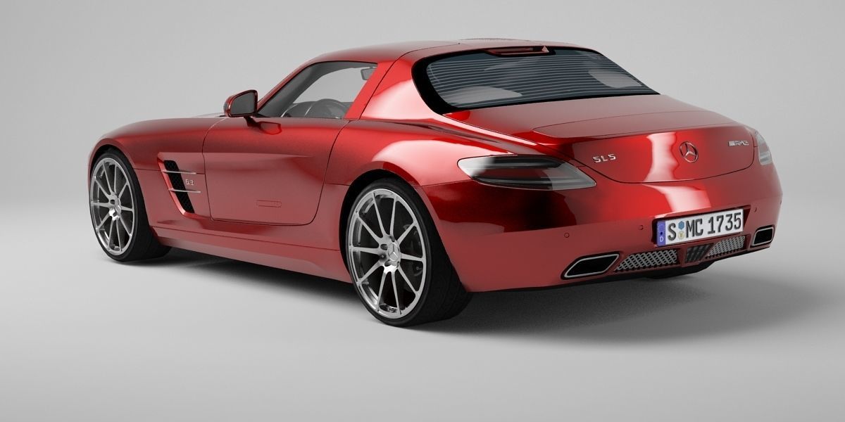 Mercedece benz sls AMG 3d model 3D model | CGTrader