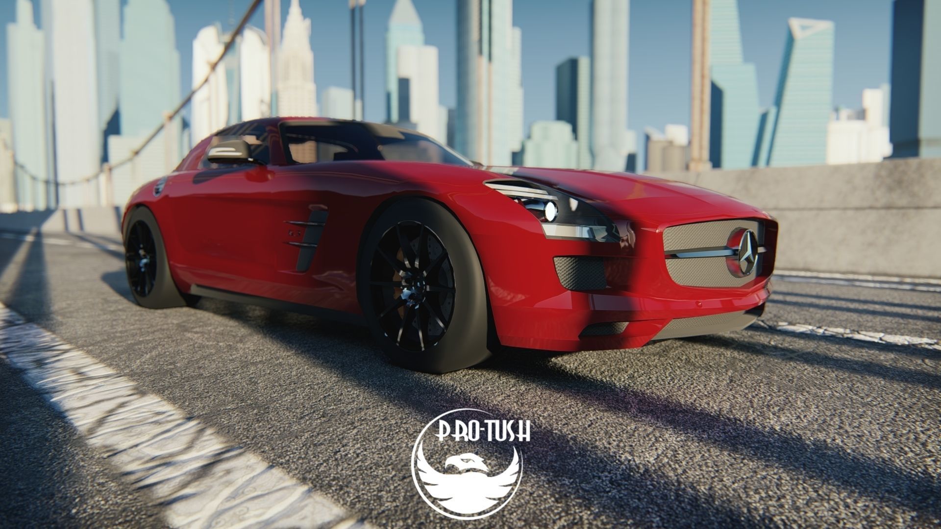 Mercedece benz sls AMG 3d model 3D model | CGTrader