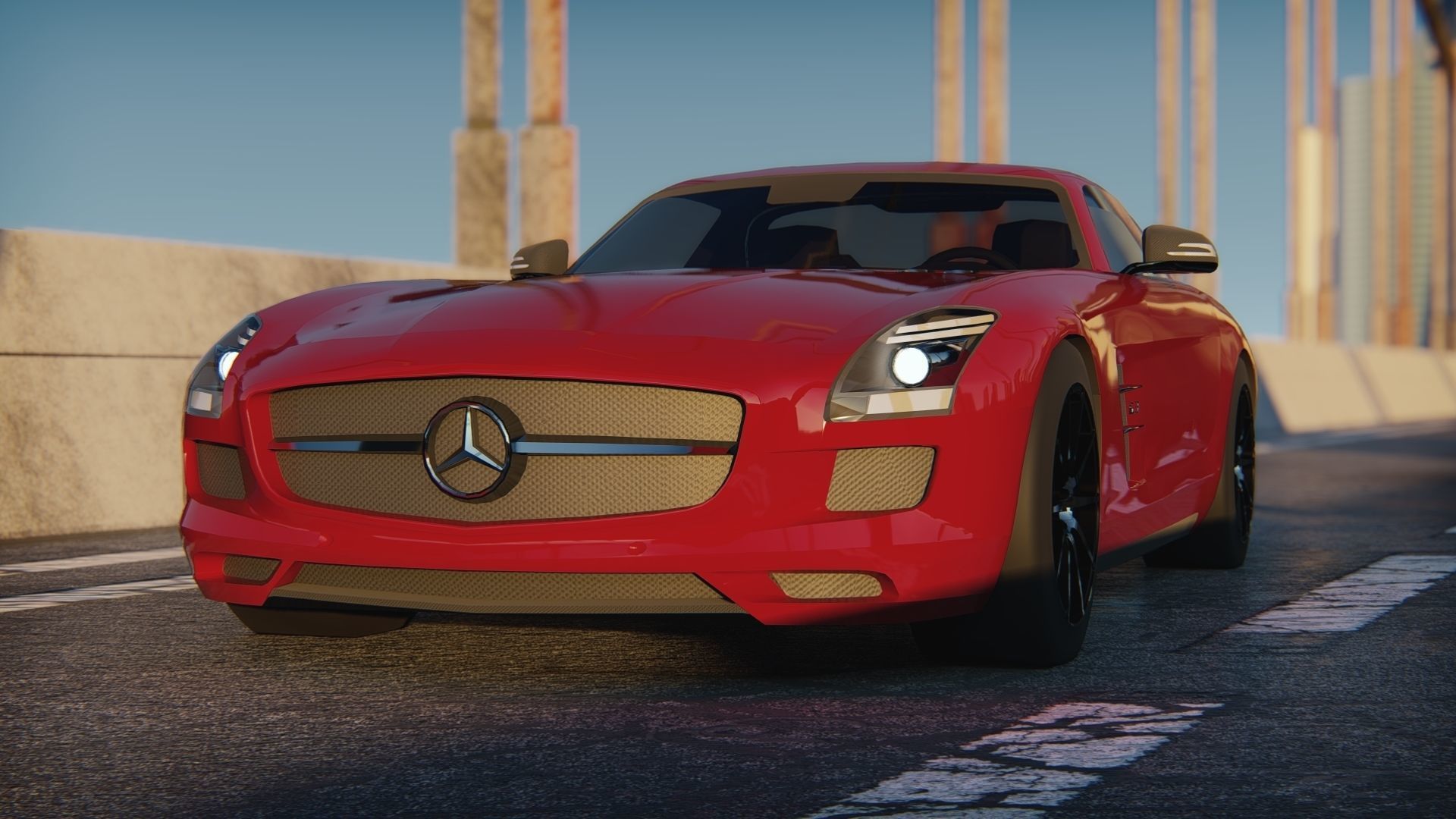 Mercedece benz sls AMG 3d model 3D model | CGTrader