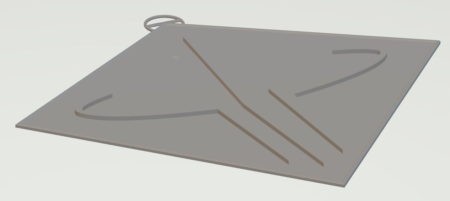 Quake III Arena Logo Keychain 2 types 3D model 3D printable | CGTrader