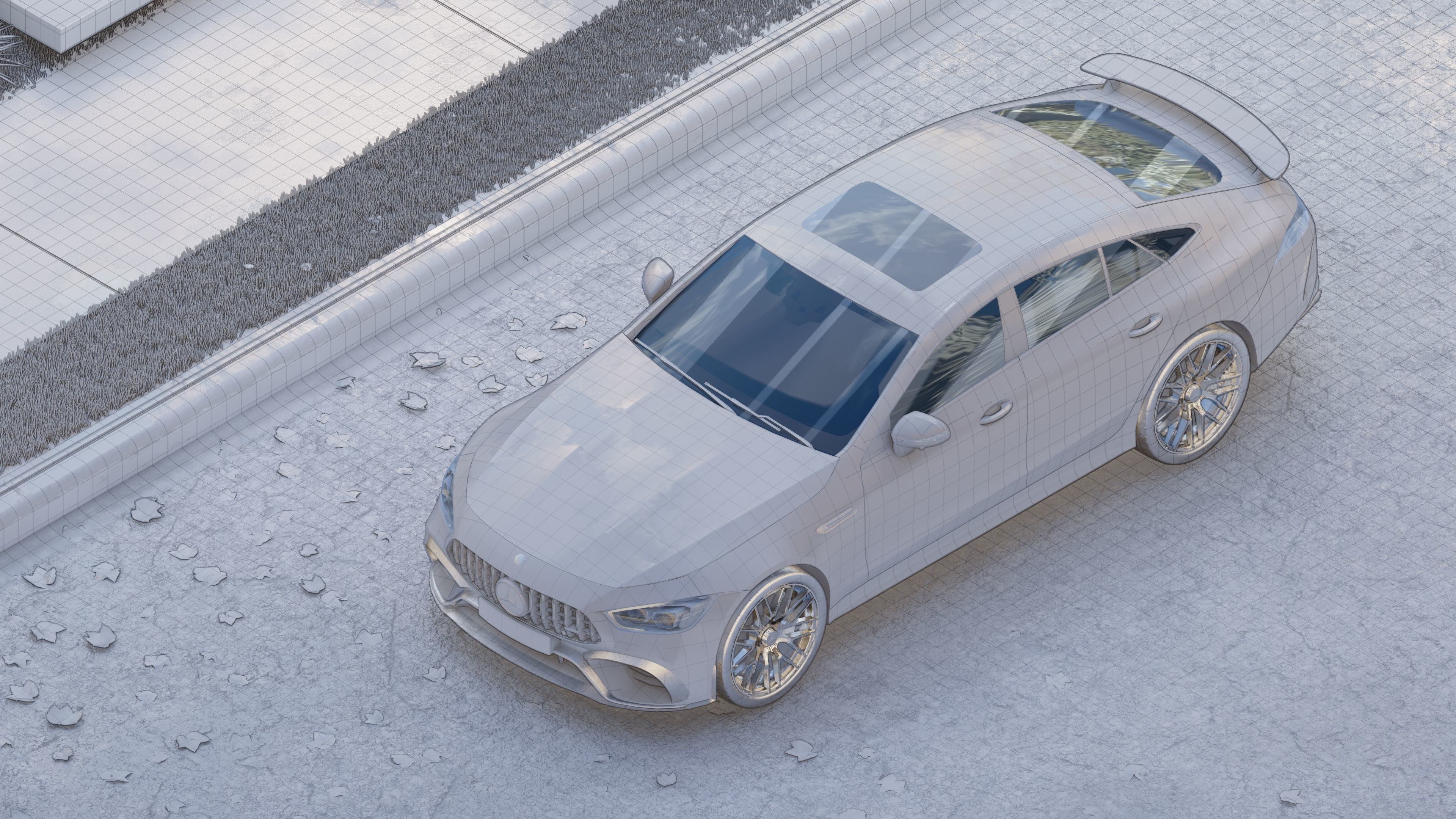 3D model 2023 Mercedes GT63 AMG VR / AR / low-poly | CGTrader