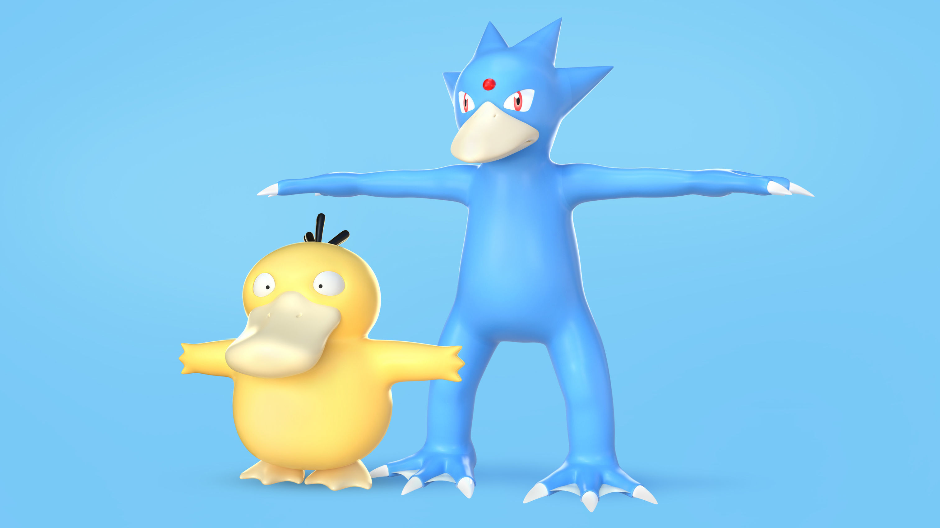 3D model Pokemon Psyduck EVOLUTIONS VR / AR / low-poly | CGTrader