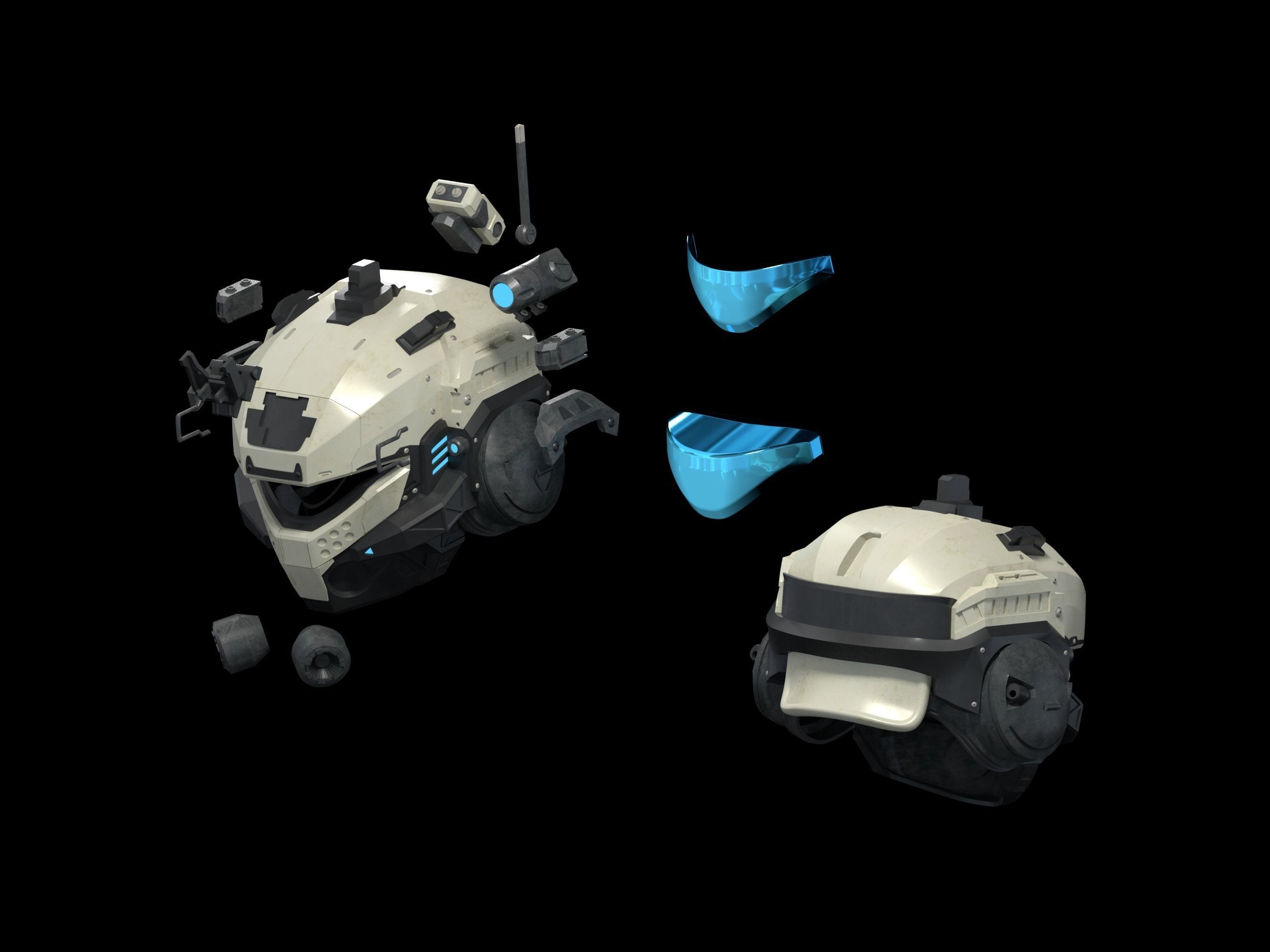 Titanfall Pulse Blade Pilot Helmet and Armor set 3d print files 3D ...