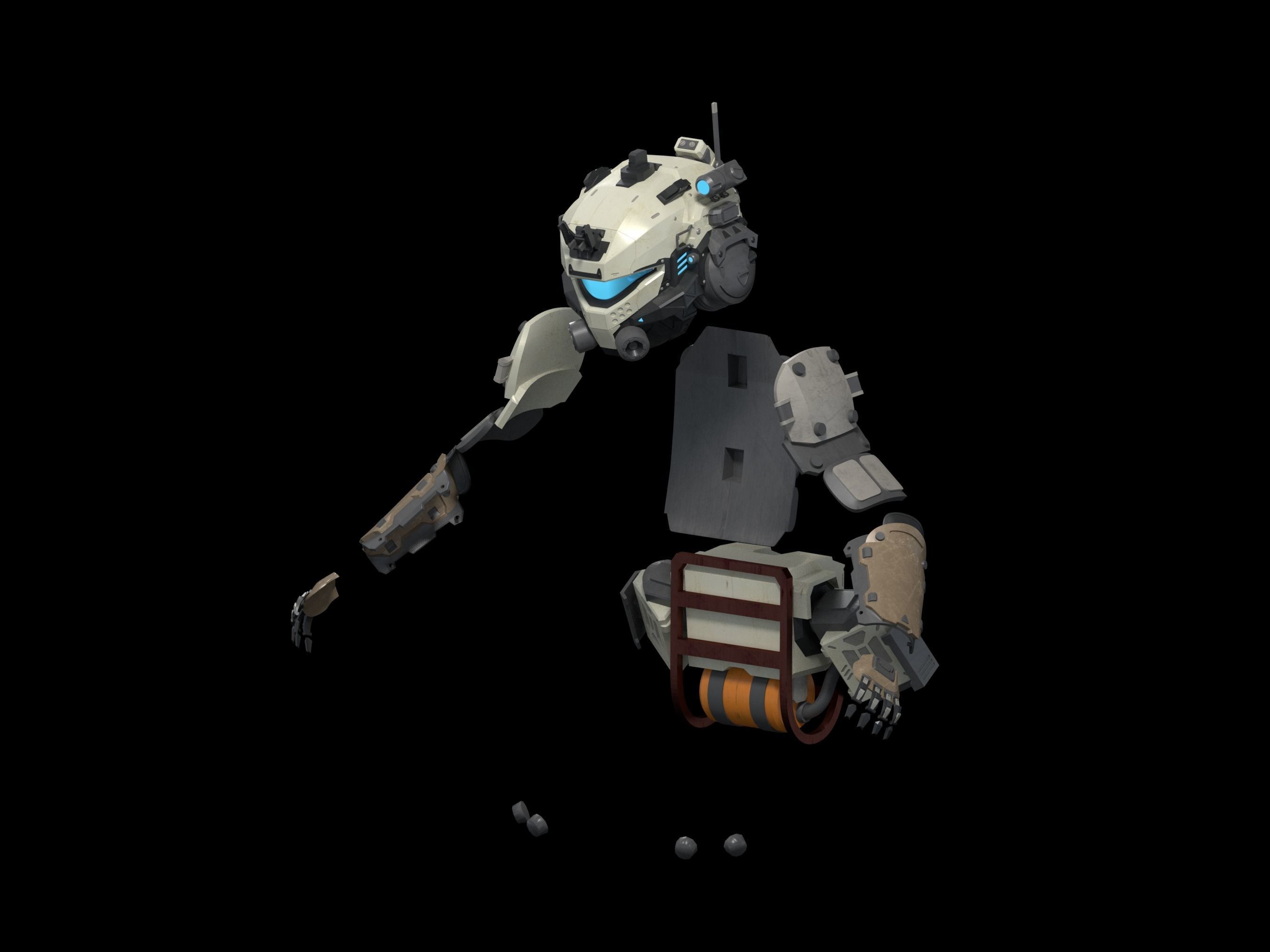 Titanfall Pulse Blade Pilot Helmet and Armor set 3d print files 3D ...
