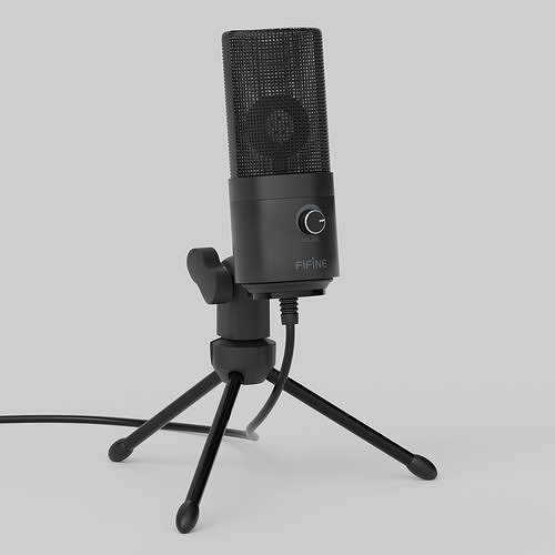 Microphone - Fifine K669 3D model | CGTrader