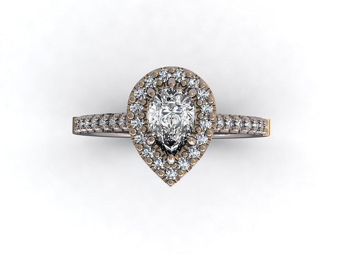 engagement ring 3D model 3D printable | CGTrader